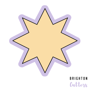 8 Pointed Star Cookie Cutter | Brighton Cutters LLC