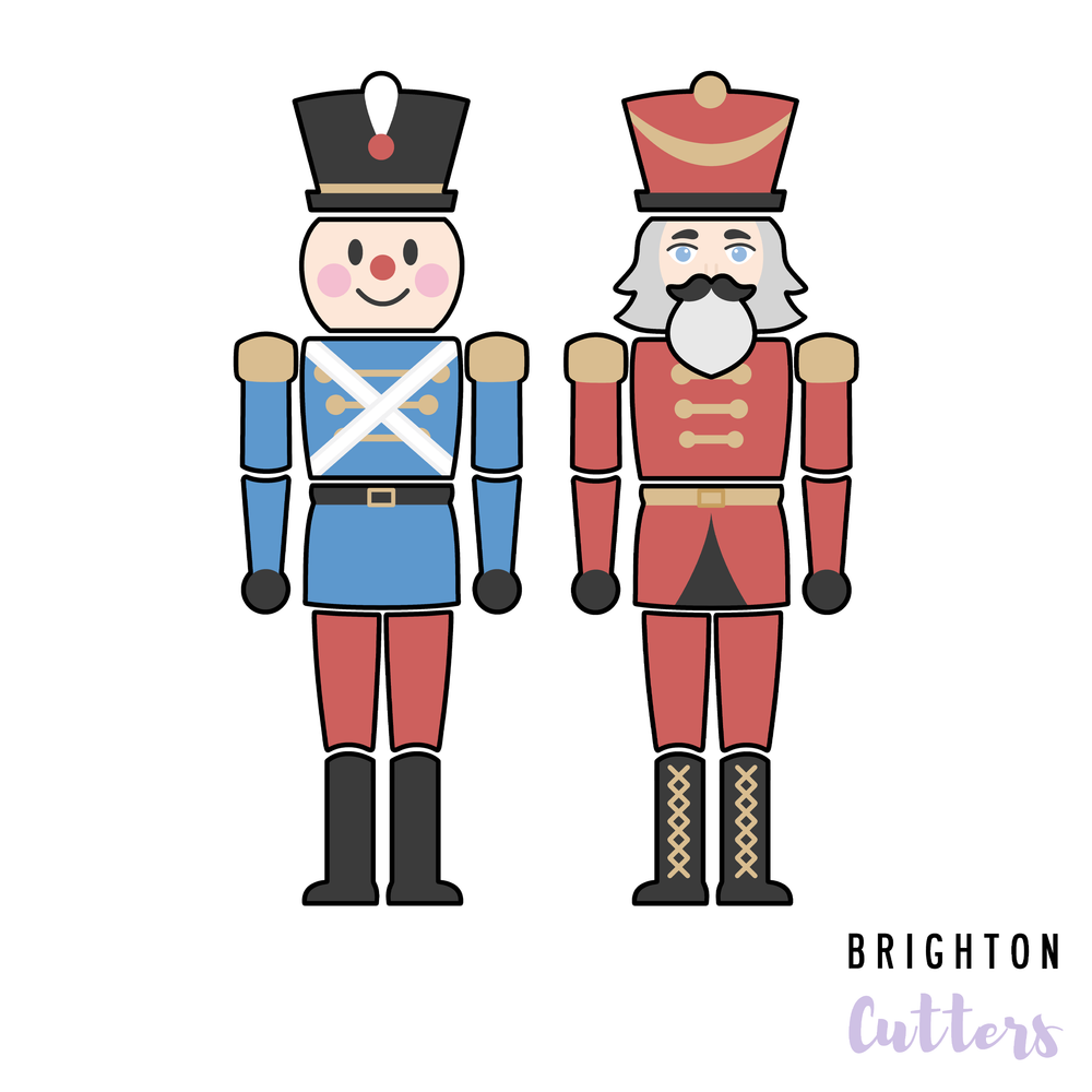 Large (2 Foot) Build a Toy Soldier and Nutcracker Cookie Cutter Set ...