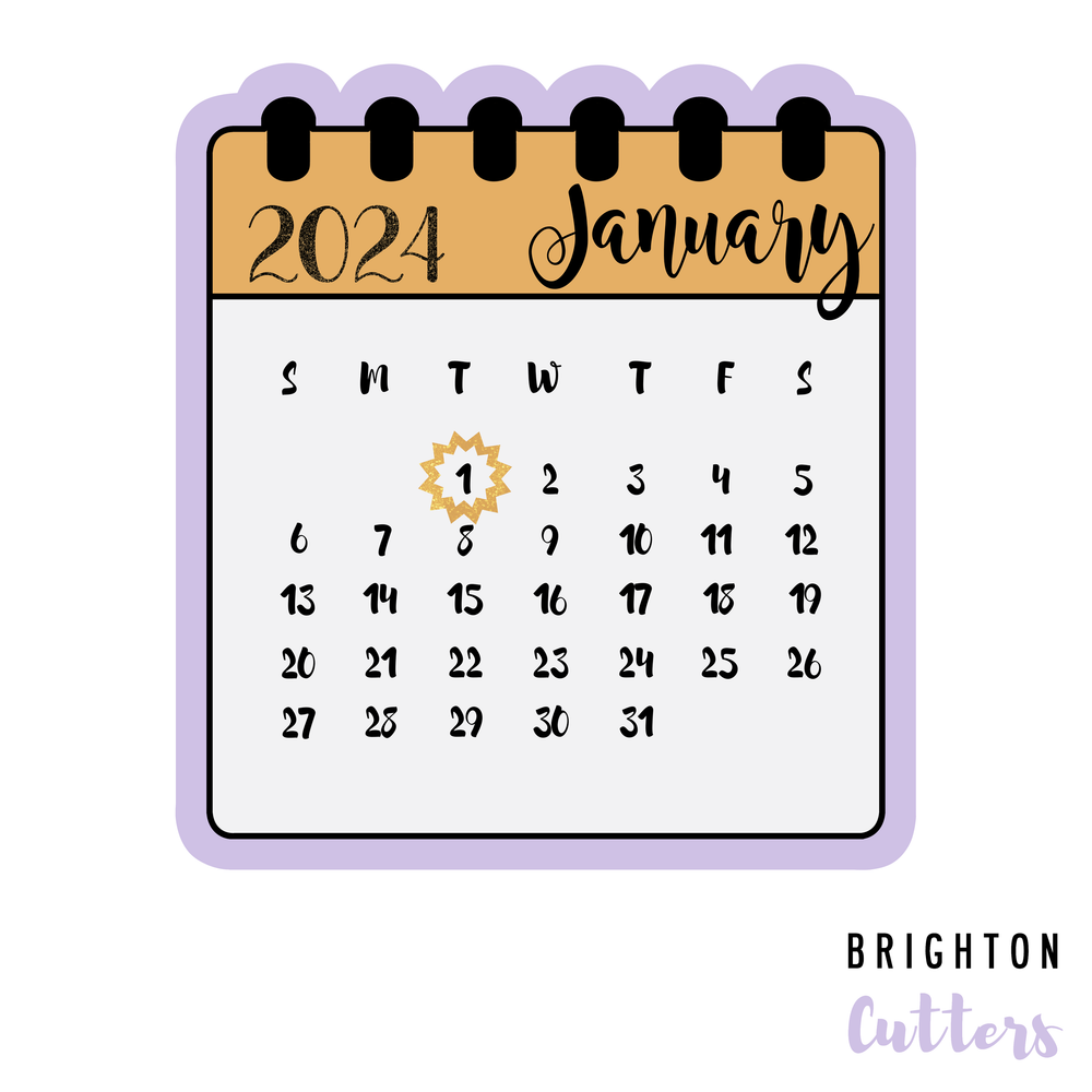 Calendar Cookie Cutter | Brighton Cutters LLC