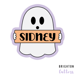 Cute Ghost Plaque Cookie Cutter | Brighton Cutters LLC