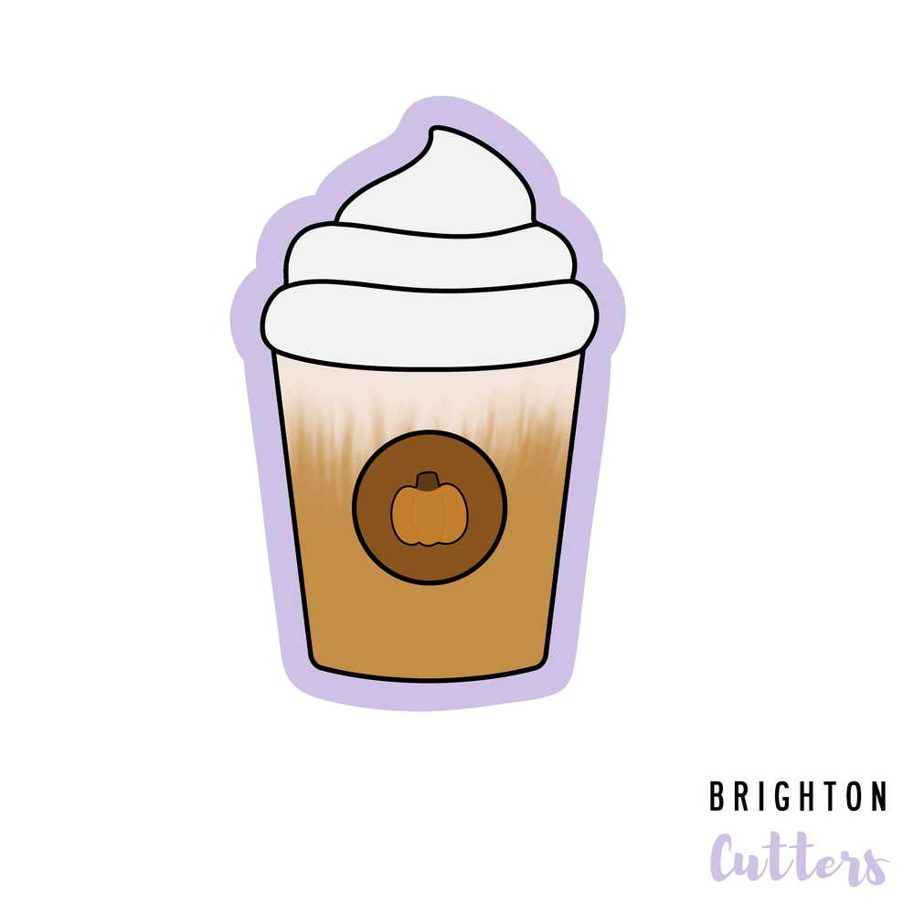 Iced Coffee with Whip Cream Cookie Cutter | Brighton Cutters LLC