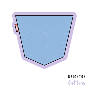 Jean Pocket Cookie Cutter | Brighton Cutters LLC
