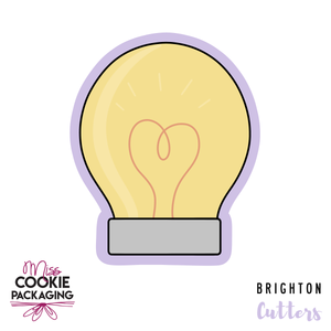 Light Bulb Cookie Cutter for Miss Cookie Packaging’s Light Up My Day G ...
