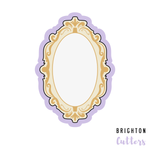 Narrow Ornate Mirror Cookie Cutter | Brighton Cutters LLC
