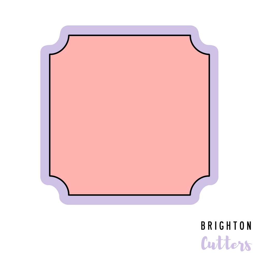 Nesting Notched Square Cookie Cutter | Brighton Cutters LLC