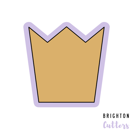 Basic Crown / Banner Cookie Cutter | Brighton Cutters LLC
