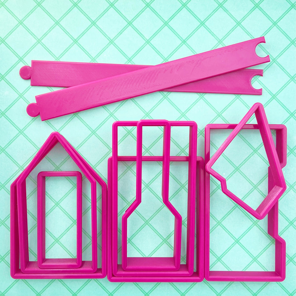 Arlo's Cookie's Gingerbread House Cutter Set | Brighton Cutters LLC
