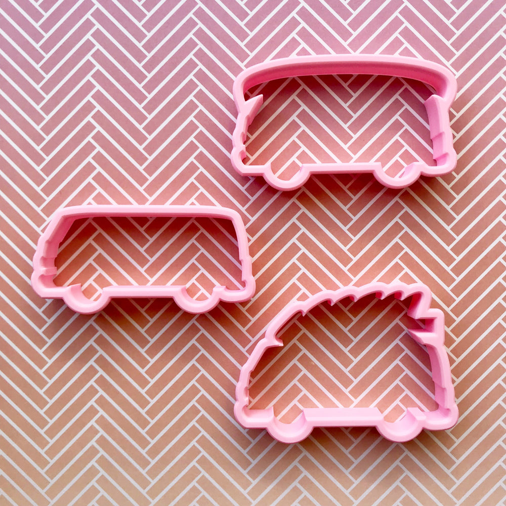 Vintage Camper with Canoe Cookie Cutter | Brighton Cutters LLC