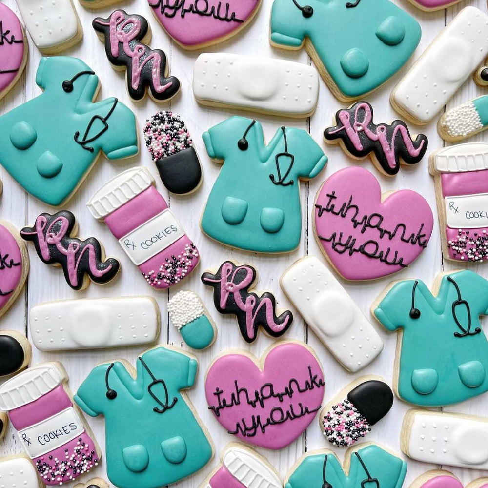 Nurse Collection Cookie Cutters - Nurse Appreciation Week Cookie Cutte ...