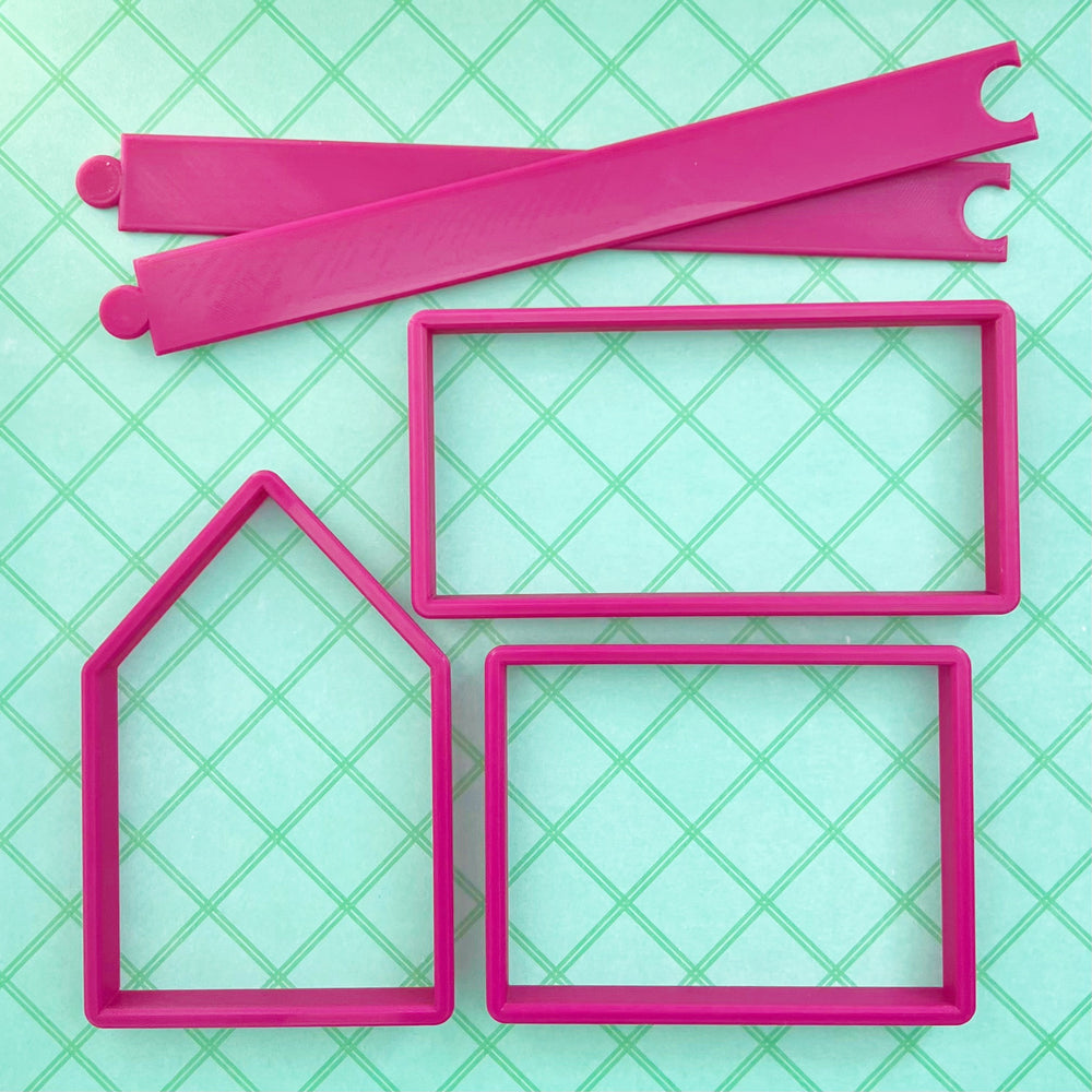 Arlo's Cookie's Gingerbread House Cutter Set | Brighton Cutters LLC